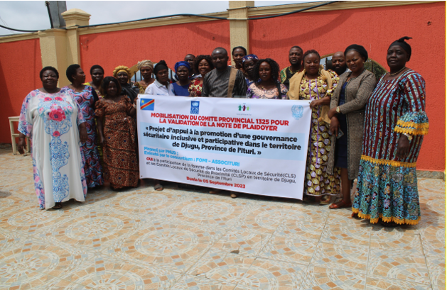 LES REALISATIONS POUR RENFORCER LA PARTICIPATION DE LA FEMME DANS LA STABILISATION DANS LE CADRE ...